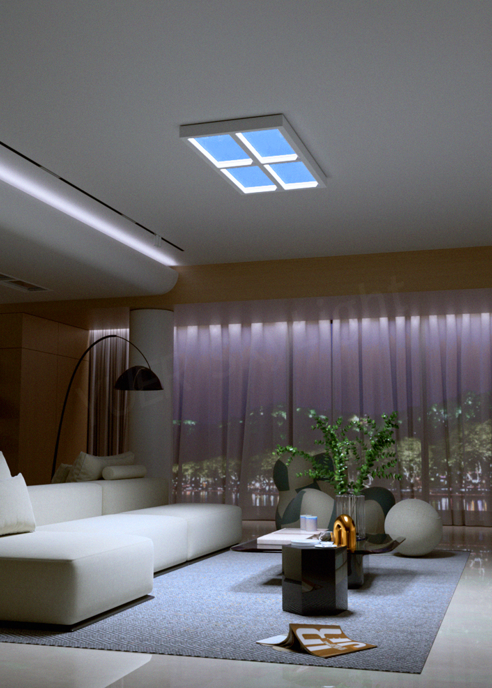 YuerSky: Artificial Skylight Source Factory, Enjoy Natural Light, Blue ...